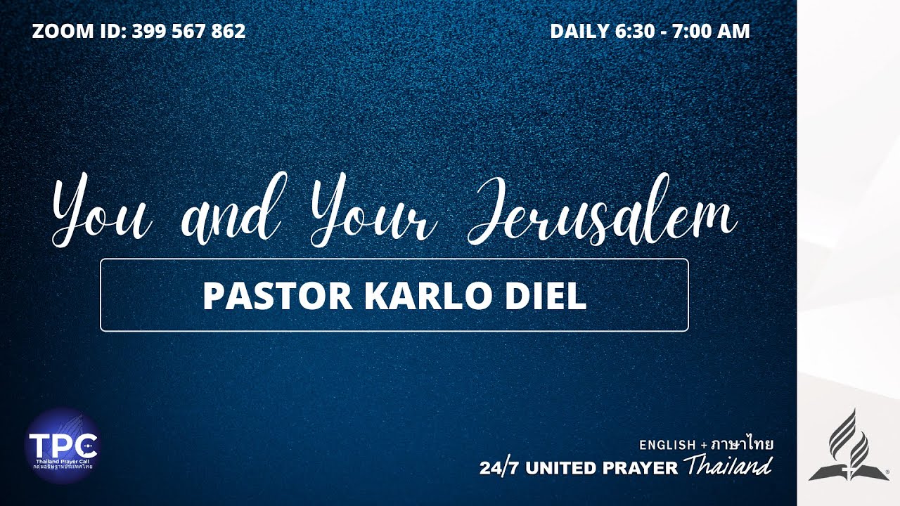 You and Your Jerusalem- Pastor Karlo Diel - YouTube