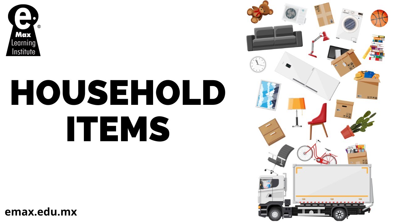 Household items (artículos del hogar) - YouTube