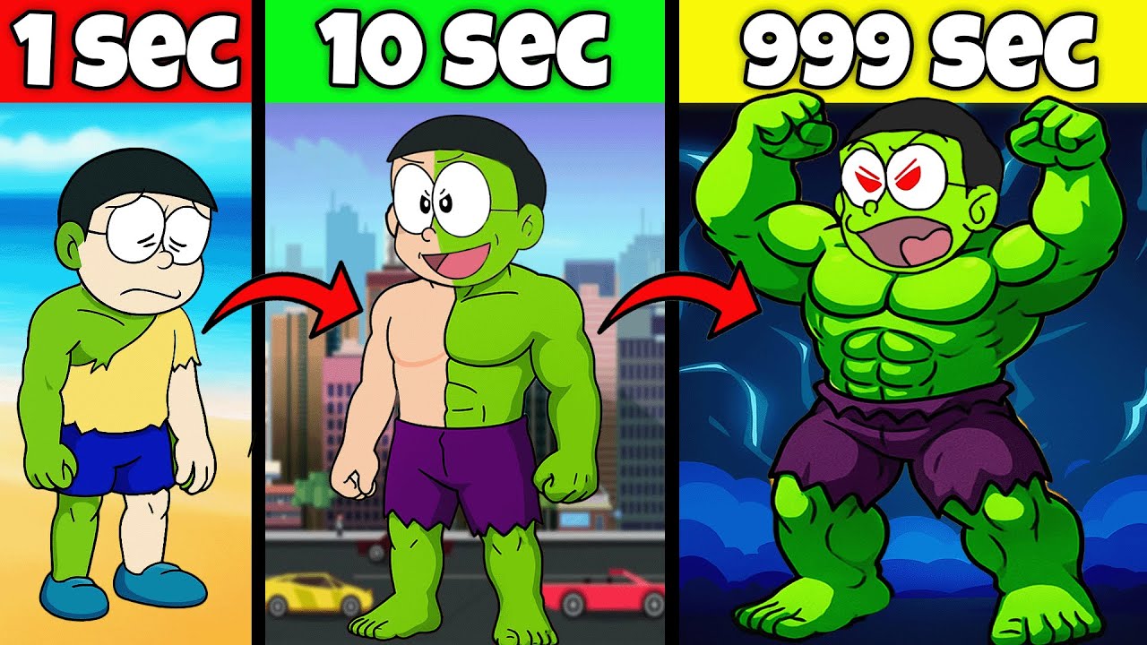 Shinchan And Nobita Evolving in to Monster Hulk😱|| Shinchan nobita And ...
