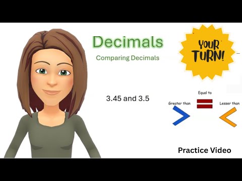 Comparing Decimals | Practice | Math Plus | Your Turn