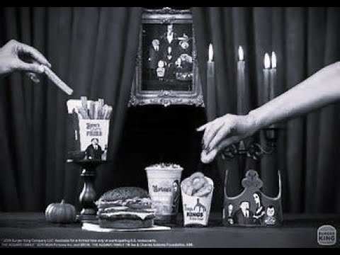 BURGER KING ADDAMS FAMILY MEAL REVIEW w/@killerkyle3363 - YouTube