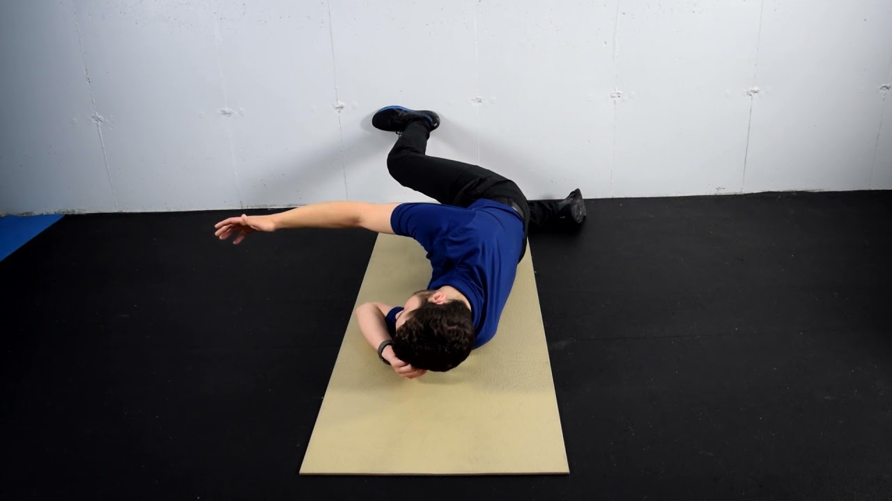 Side-lying Wall Supported 90-90 Propulsive Reach - YouTube