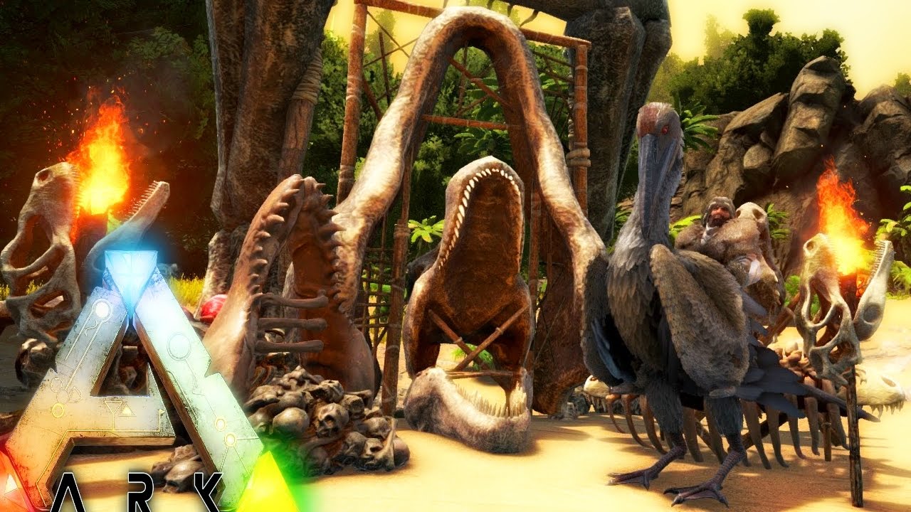 ARK Survival Evolved - EPIC CANNIBAL CAVEMAN MOD, OSTEODONTORNIS ...