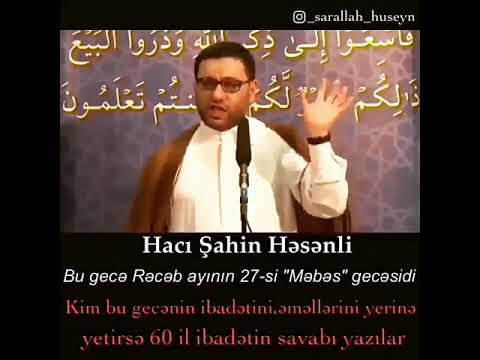 Haci Şahin Hesenli Məbəs gecesi.
