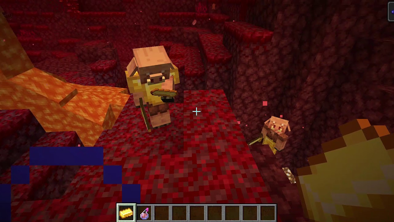 getting a netherite hoe from a piglin - YouTube