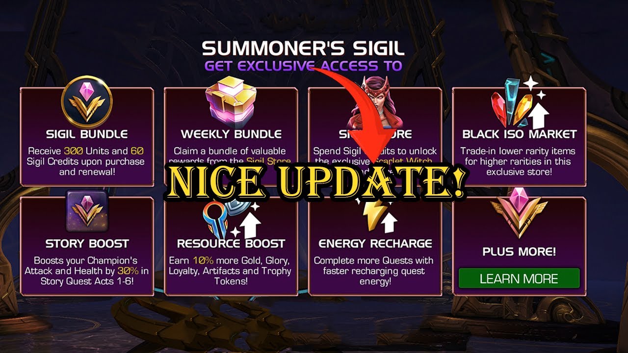 Summoner SIGIL Store UPDATE! Let's Check It Out - MCOC - YouTube