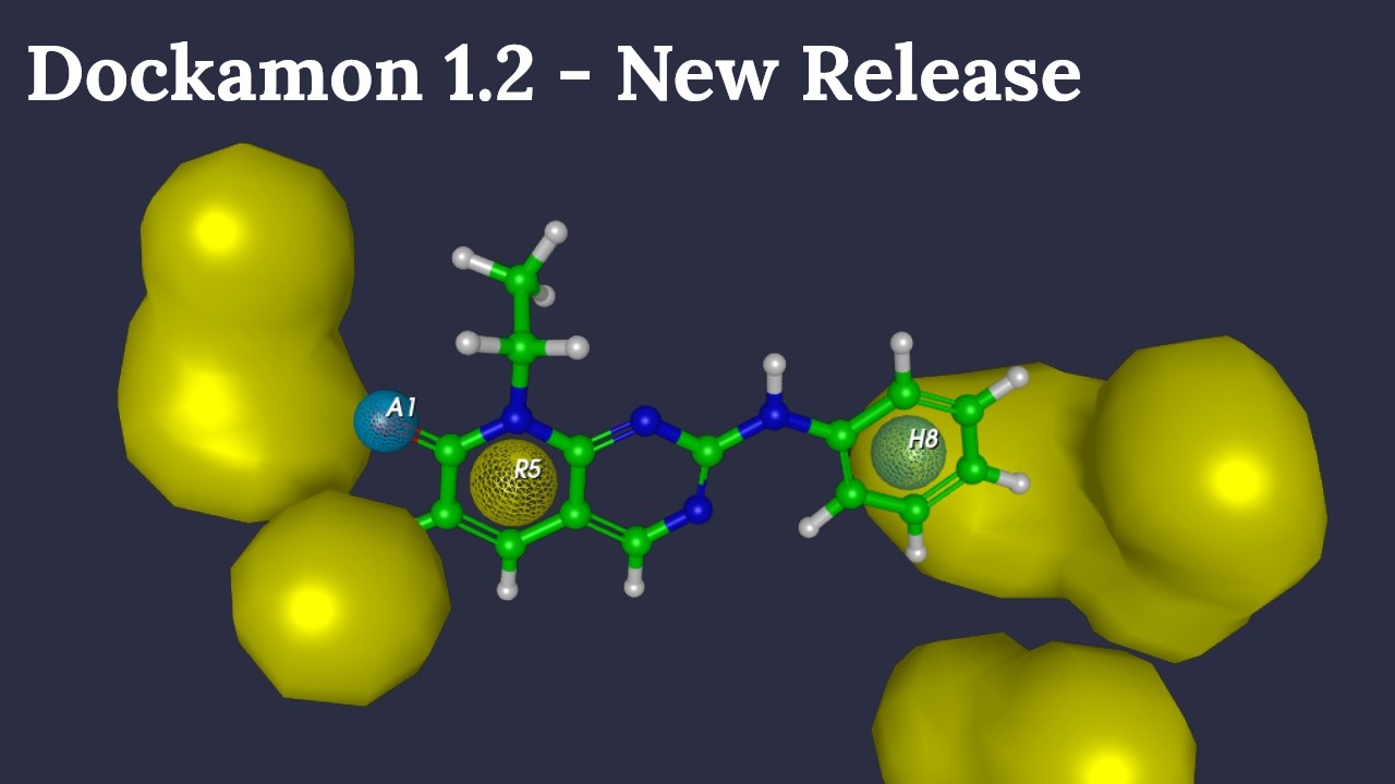 Dockamon 1.2 - New Features [Molecular Modeling Software] - YouTube