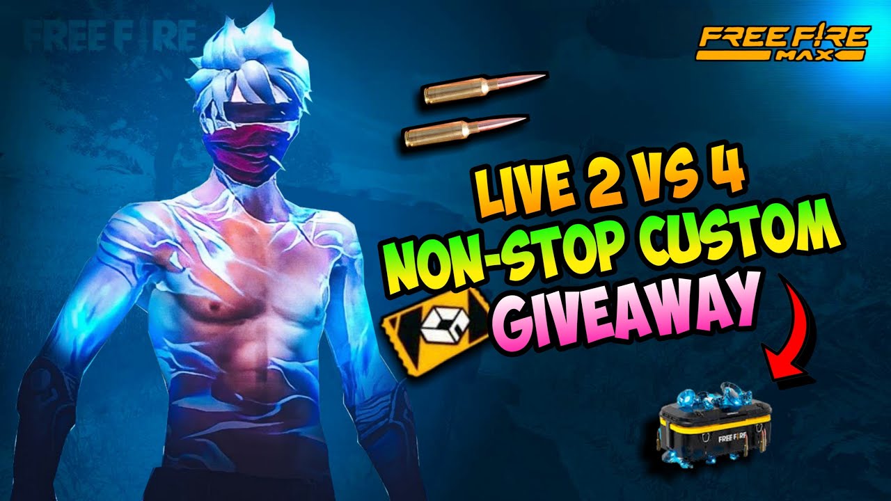 Free Fire Live Giveaway | FF Live Custom Giveaway | FF Live Guild Test ...