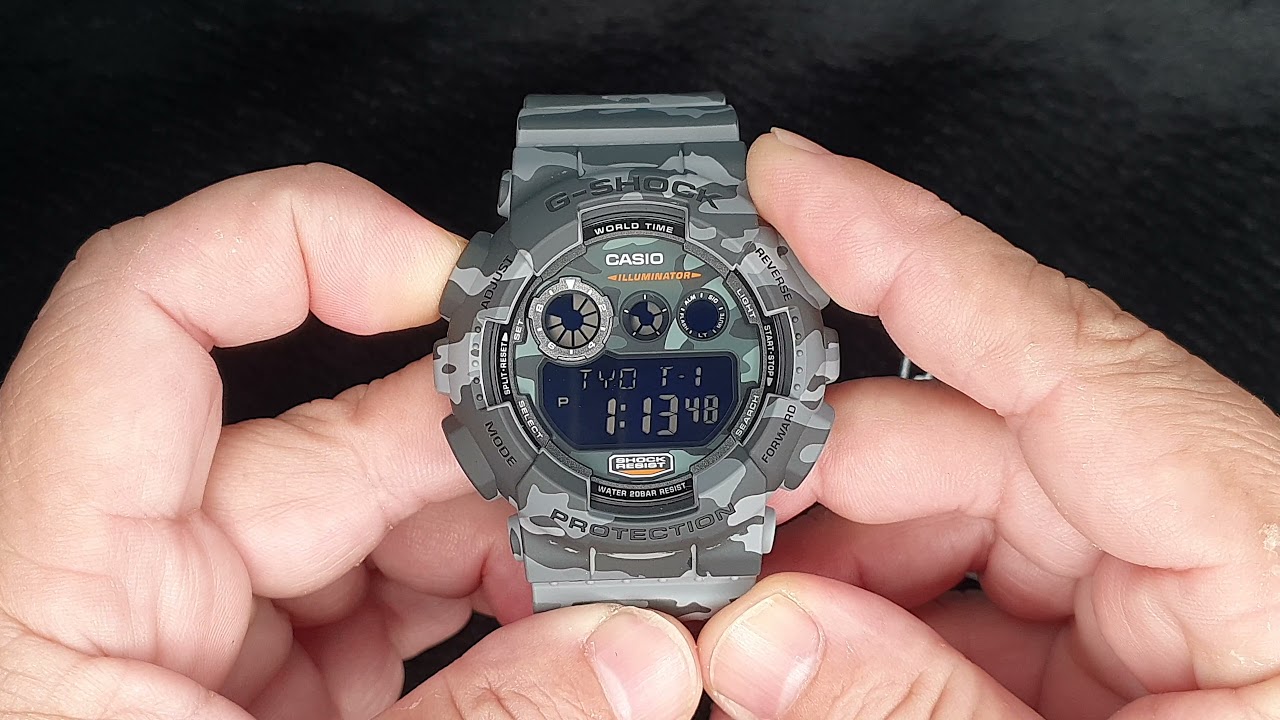 CASIO G-SHOCK GD-120CM-8 - YouTube