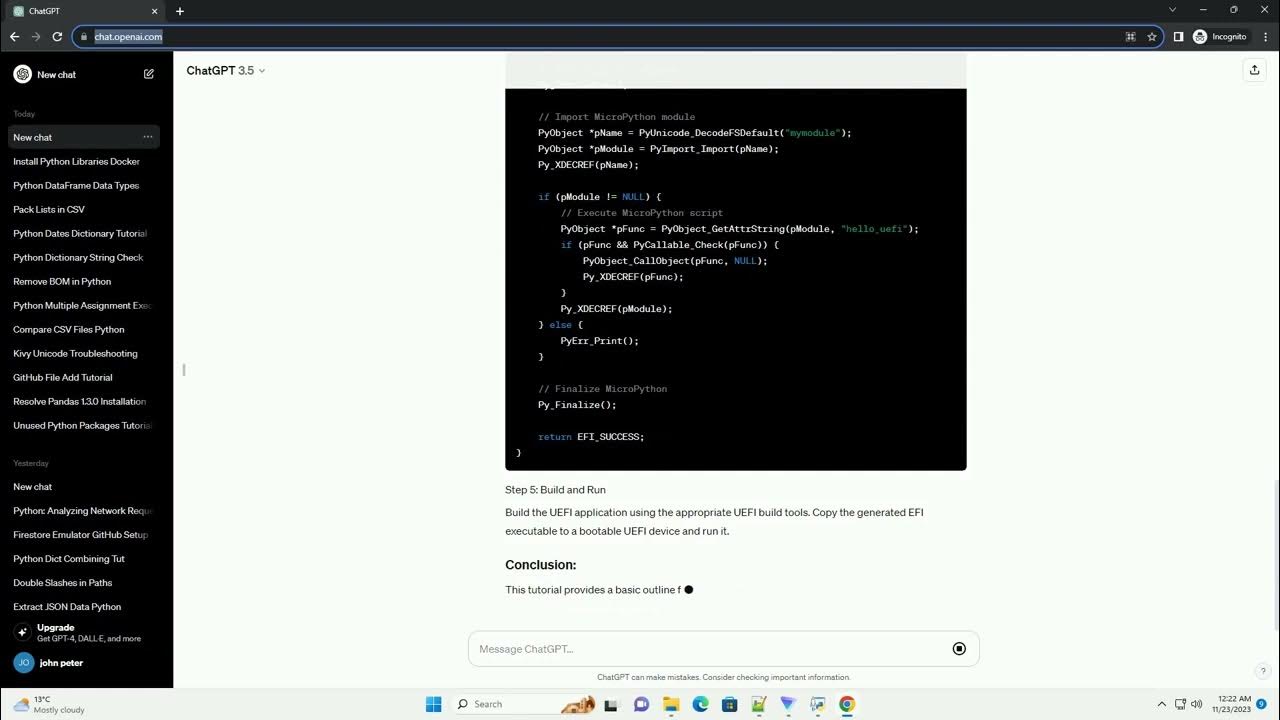 How to import compile uefi module using micropython - YouTube