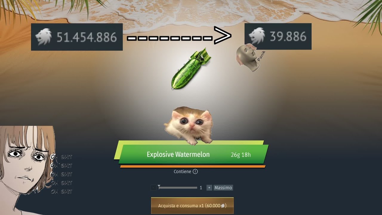 WASTE more than 51.5 MILION SL on the EXPLOSIVE WATERMELON Chest - YouTube