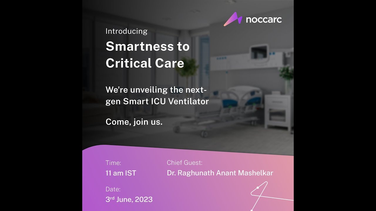 Noccarc V730i Launch | Smart ICU Ventilator Launch - YouTube
