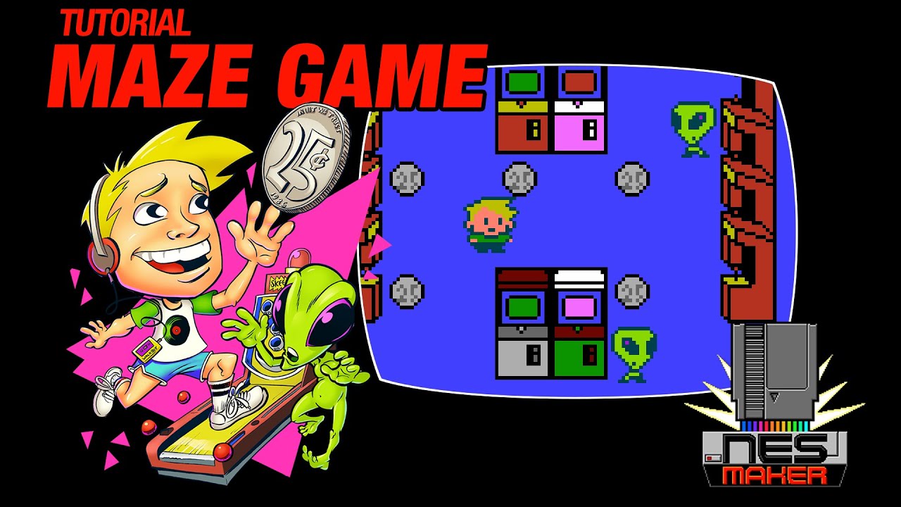 NESmaker 4.5.6 Tutorial: Maze Game, Easy Mode - YouTube