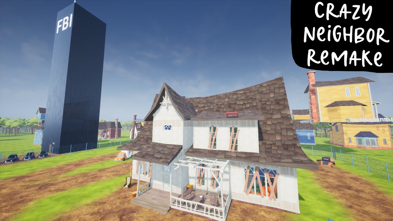 Crazy Neighbor Remake - Hello Neighbor mod kit - YouTube