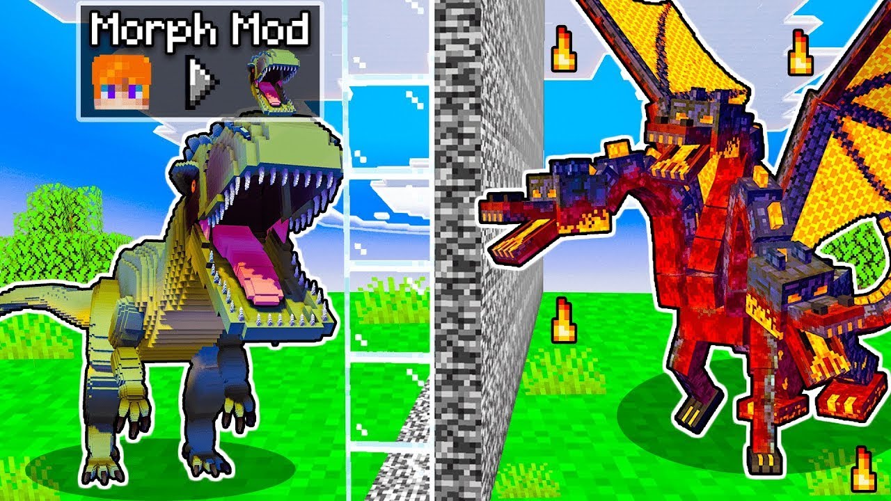 I CHEATED With The MORPH MOD in a MINECRAFT Mob Battle!! - YouTube