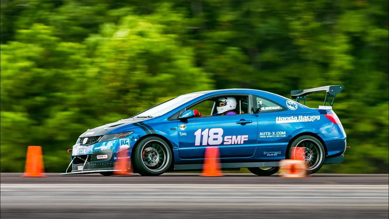 Civic Si Autocross Event #10 CCR-SCCA zMAX - YouTube