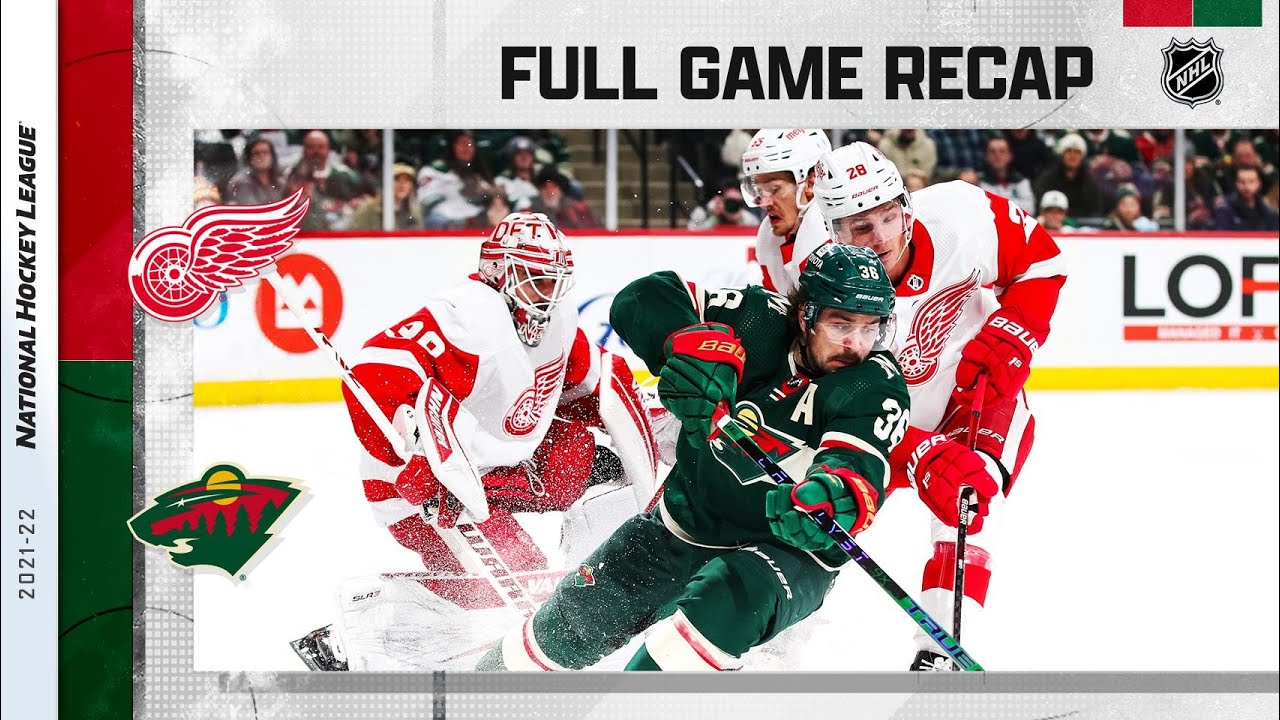 Detroit Red Wings vs Minnesota Wild Feb 14, 2022 HIGHLIGHTS - YouTube