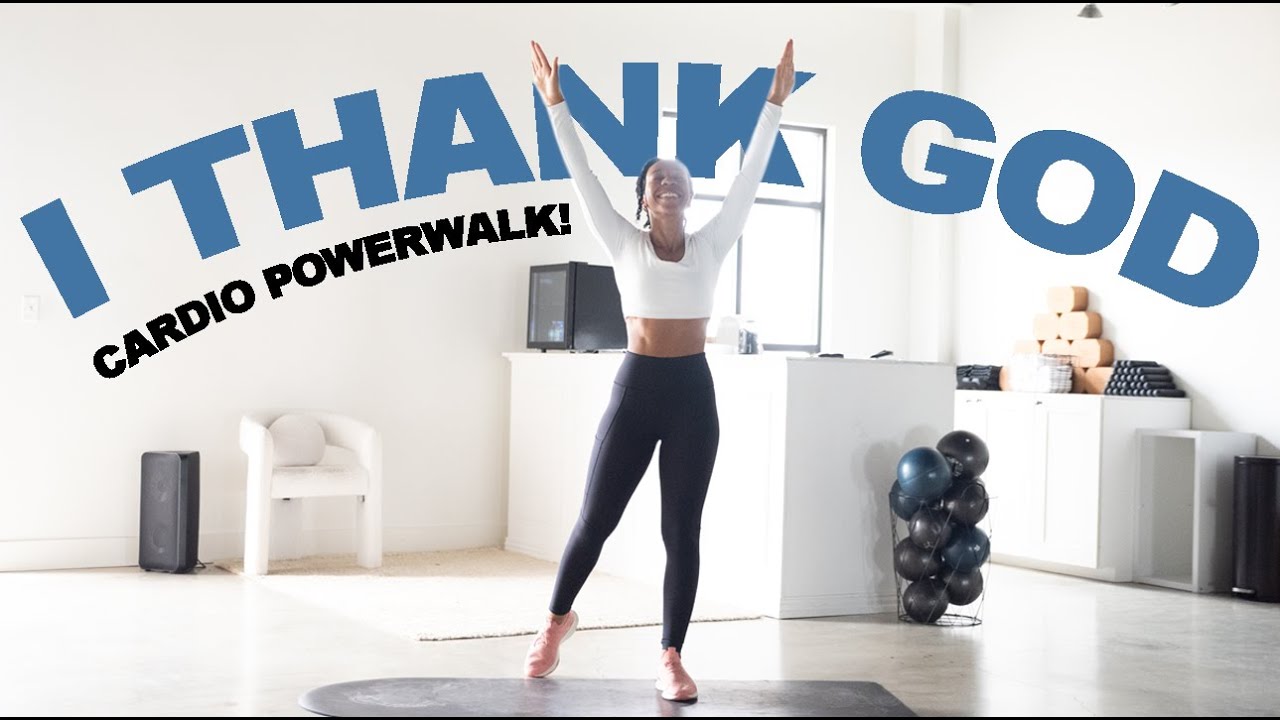 POWER WALK CARDIO DANCE WORKOUT | I Thank God by Maverick City Music ...