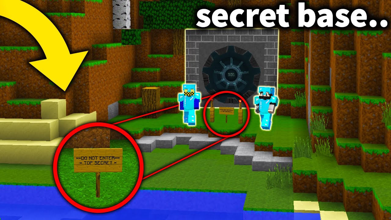we made a TOP SECRET Military Base... to HIDE from ENEMIES! - YouTube