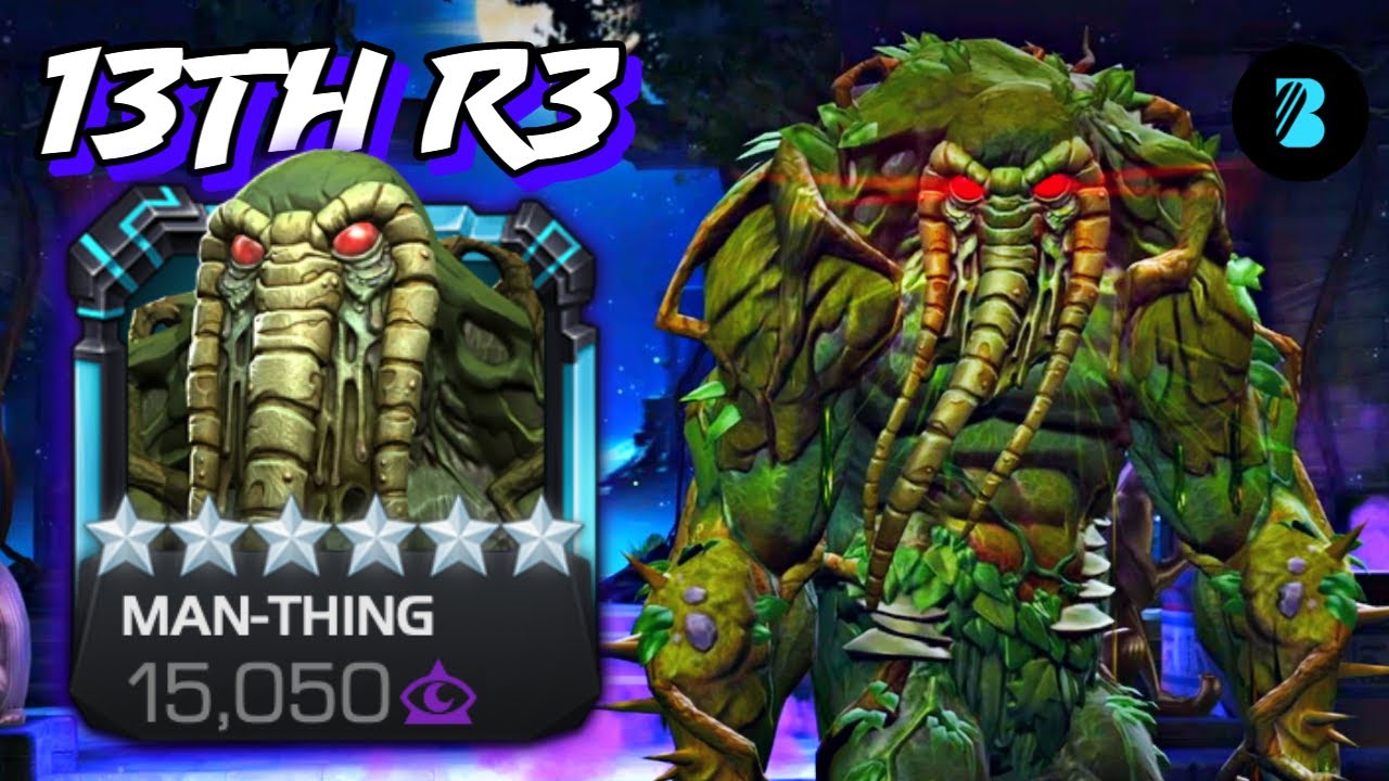 Man-Thing 6 Star Rank 3 Gameplay - 13th R3 - Marvel Contest of ...