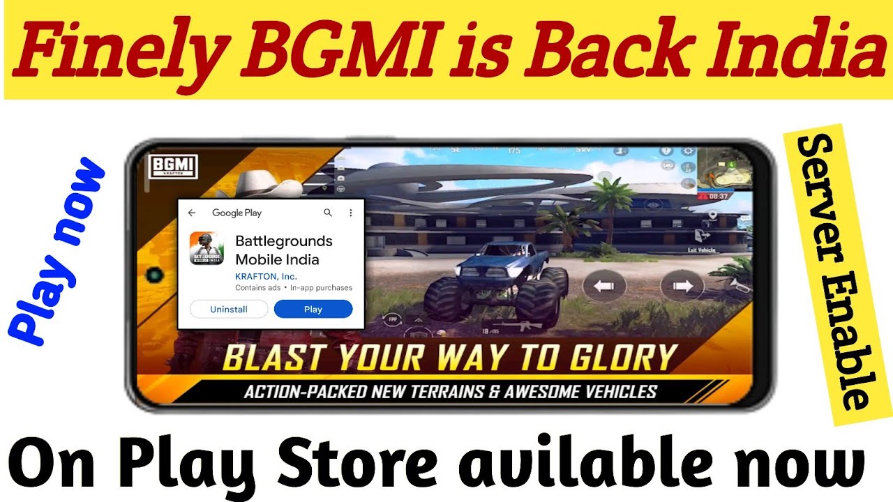 Bgmi Back in India On Play Store How to download Bgmi letest Version ...