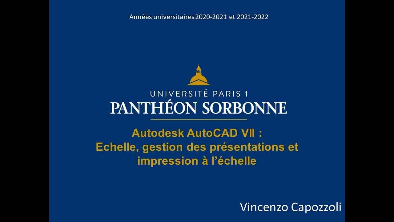 Autodesk AutoCAD VII : Echelle, gestion des présentations et impression ...