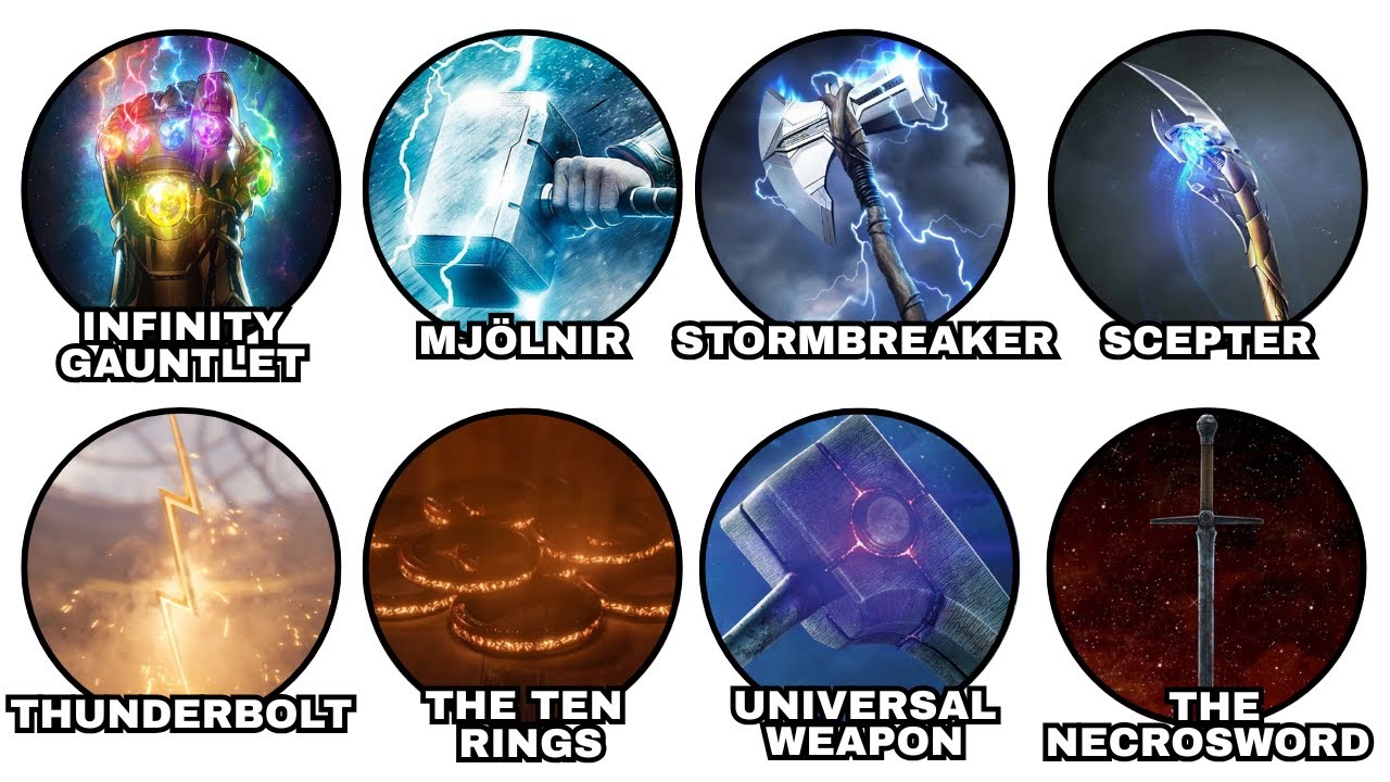 Every Legendary MCU Weapon Explained in 9 Minutes - YouTube
