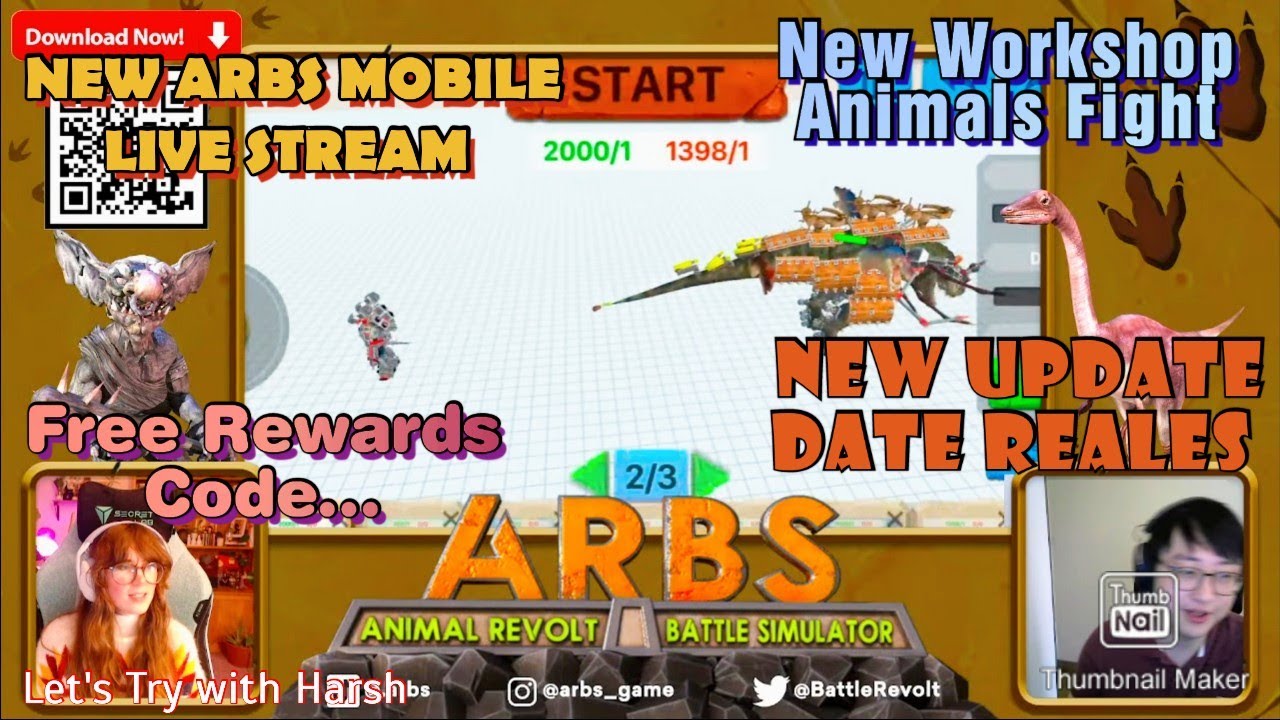 ARBS MOBILE LIVE STREAM | NEW UPDATE DATE RELEASE | FREE REWARDS CODE ...