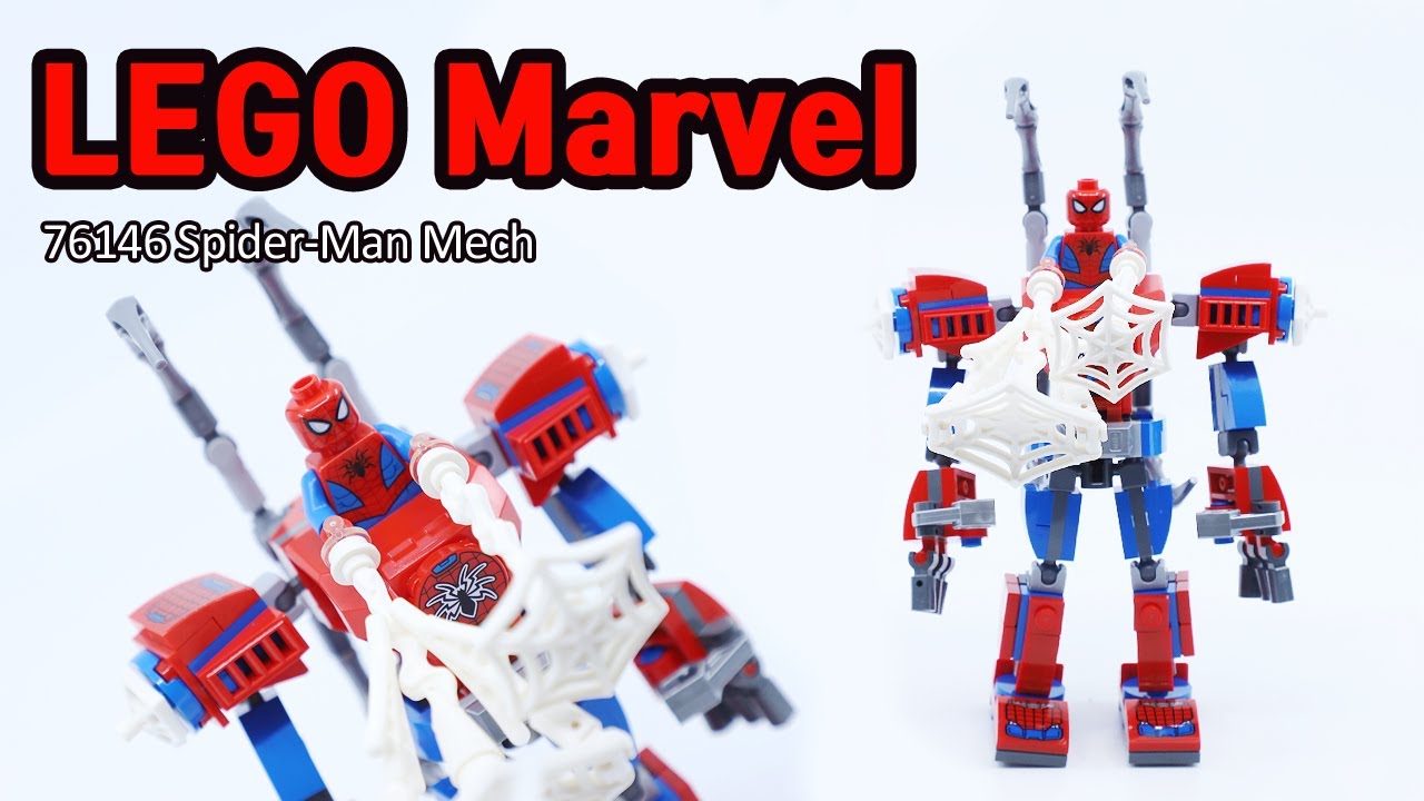 레고 마블 스파이더맨 맥 로봇 76146, LEGO Marvel Spider-Man Mech 76146 - YouTube