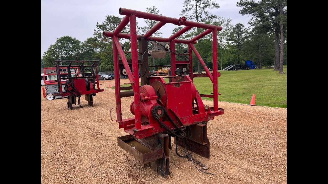 Truck Headache Rack with Tulsa Winch Lot#840 - YouTube