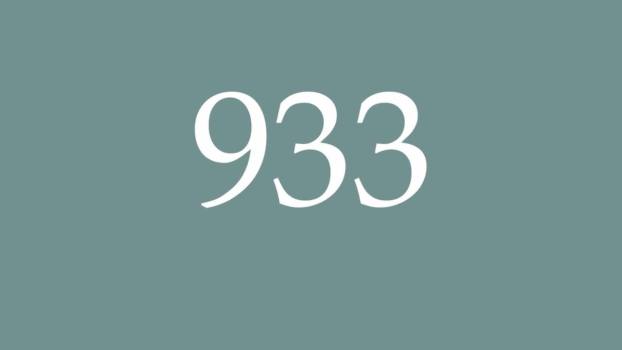 How to Pronounce ''933'' (933) Correctly in French - YouTube