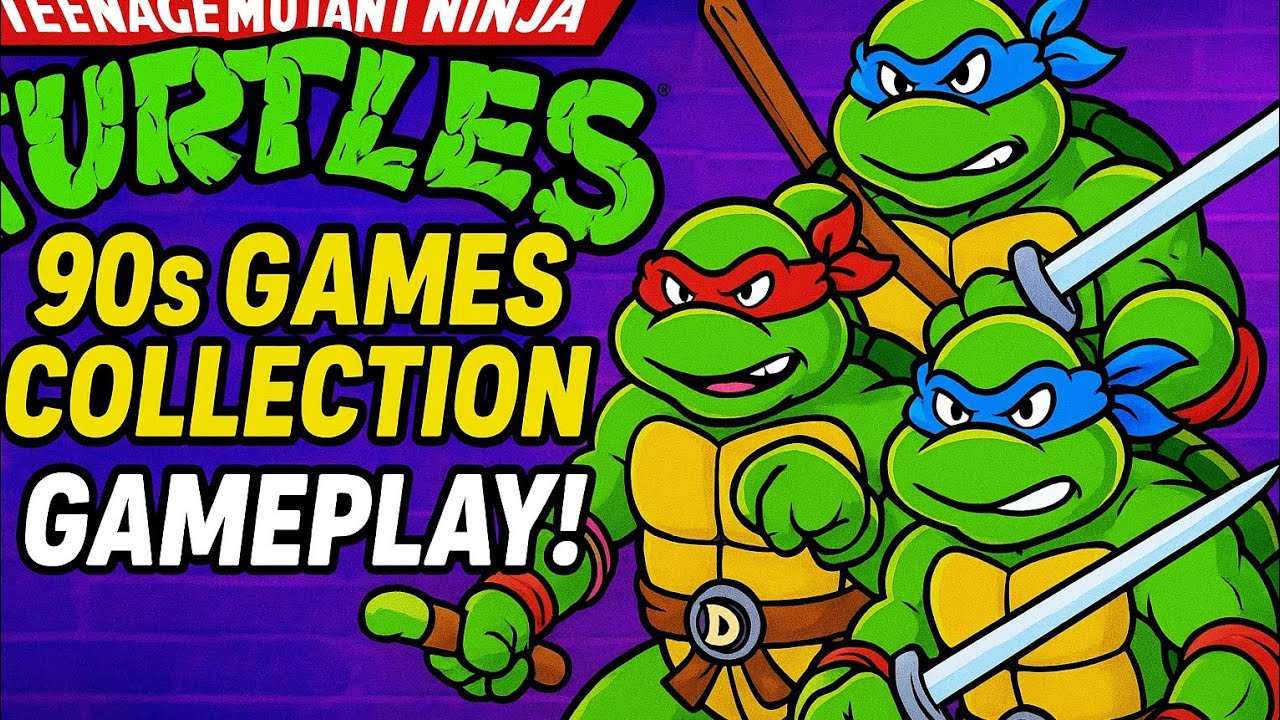 Teenage Mutant Ninja Turtles – 90s Games Collection Gameplay - YouTube
