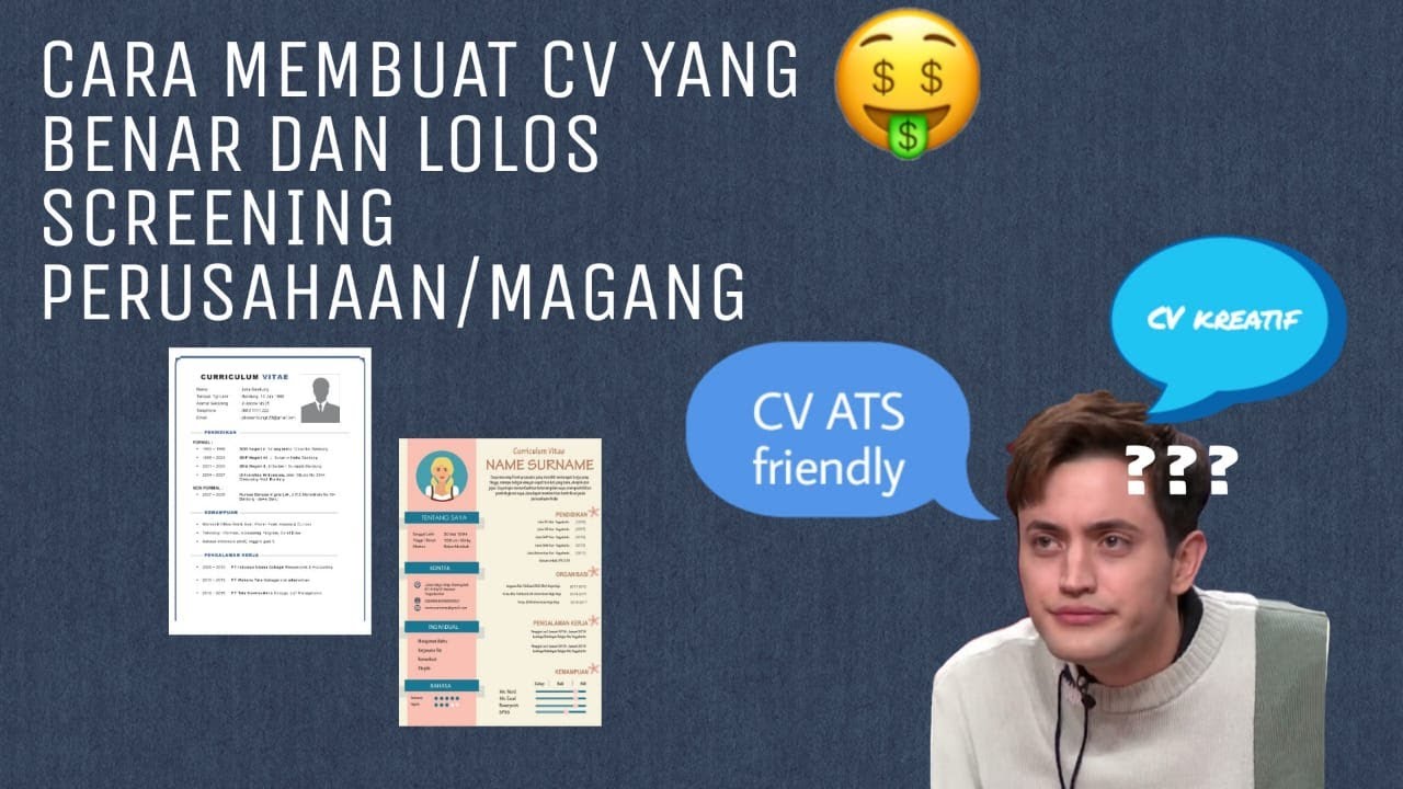 Cara Membuat CV yang Benar dan LOLOS SCREENING untuk apply di ...