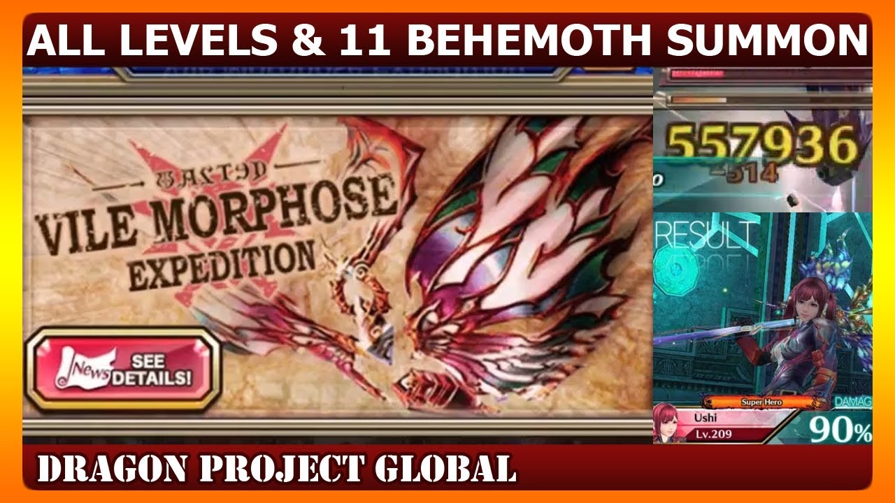 Vile Morphose Expedition All Levels Cleared & 11 Behemoth Summon ...