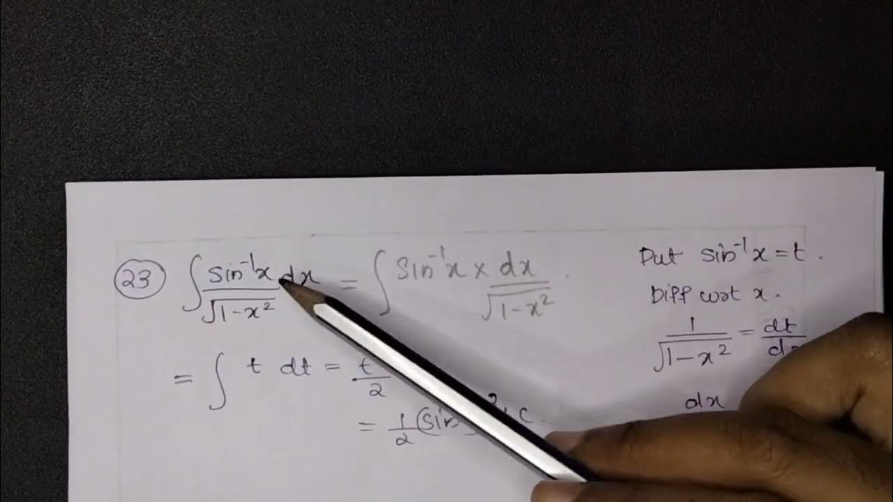 Integrals Exercise 7.2 part 3 - YouTube
