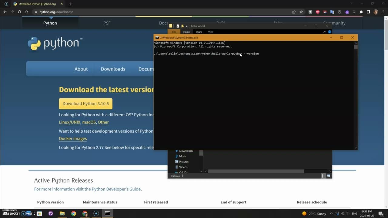 python vscode setup (only watch if you want to use vs code instead of ...