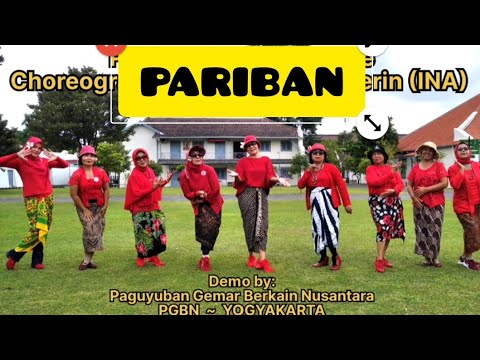 PARIBAN - Line Dance (Kristin & Erin M) Demo by PGBN Yogyakarta - YouTube