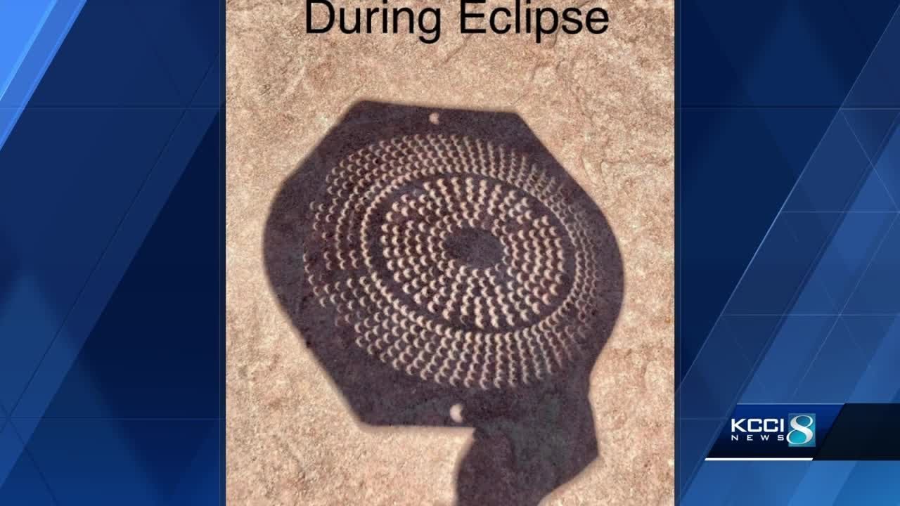 Viewing solar eclipse through colander with KCCI meteorologist Zane ...