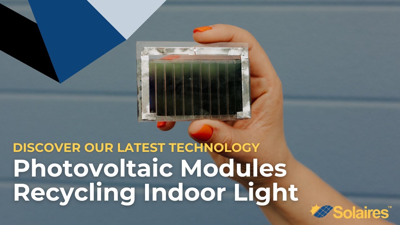 Photovoltaic Modules Converting Indoor Light into Electricity - YouTube