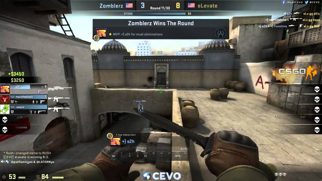 Zomblerz vs. eLevate (CEVO-P Placement Tournament CS:GO Season 8 ...