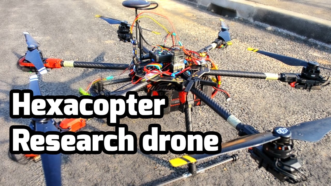 Construction and test of a research drone - YouTube