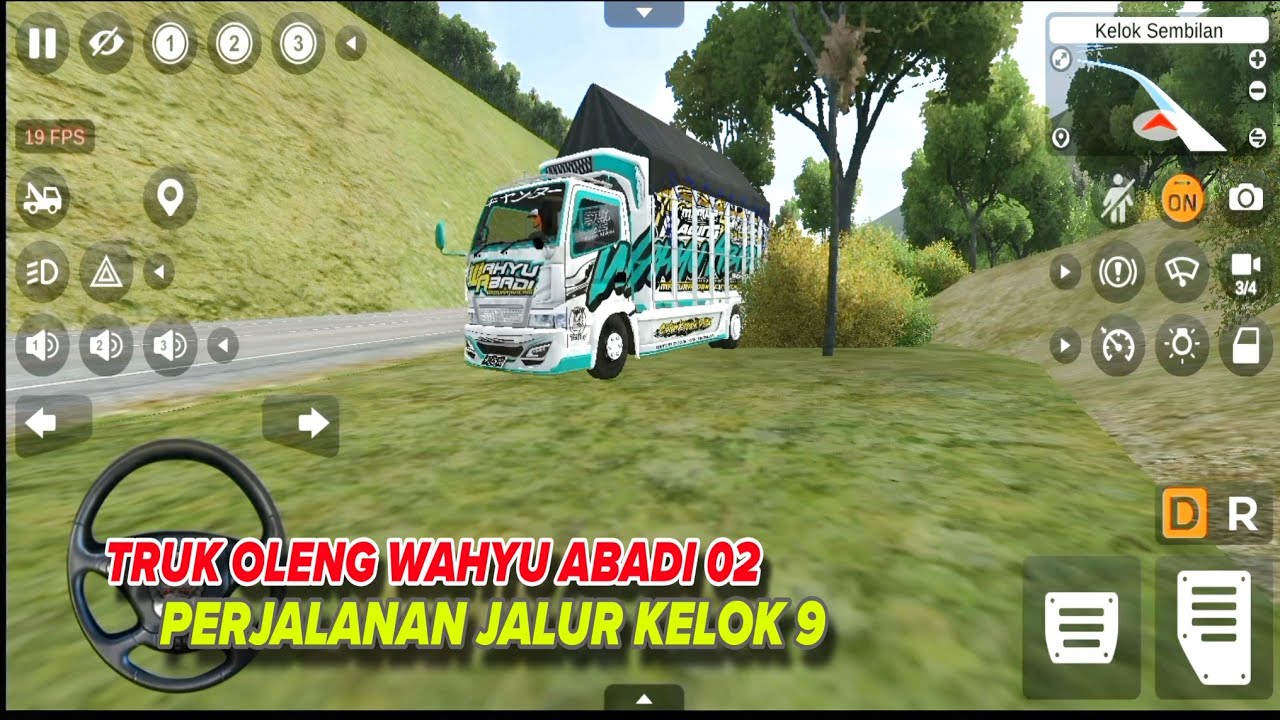 Truk Oleng Wahyu Abadi 02 Perjalanan Jalur Kelok 9 l Bus Simulator ...