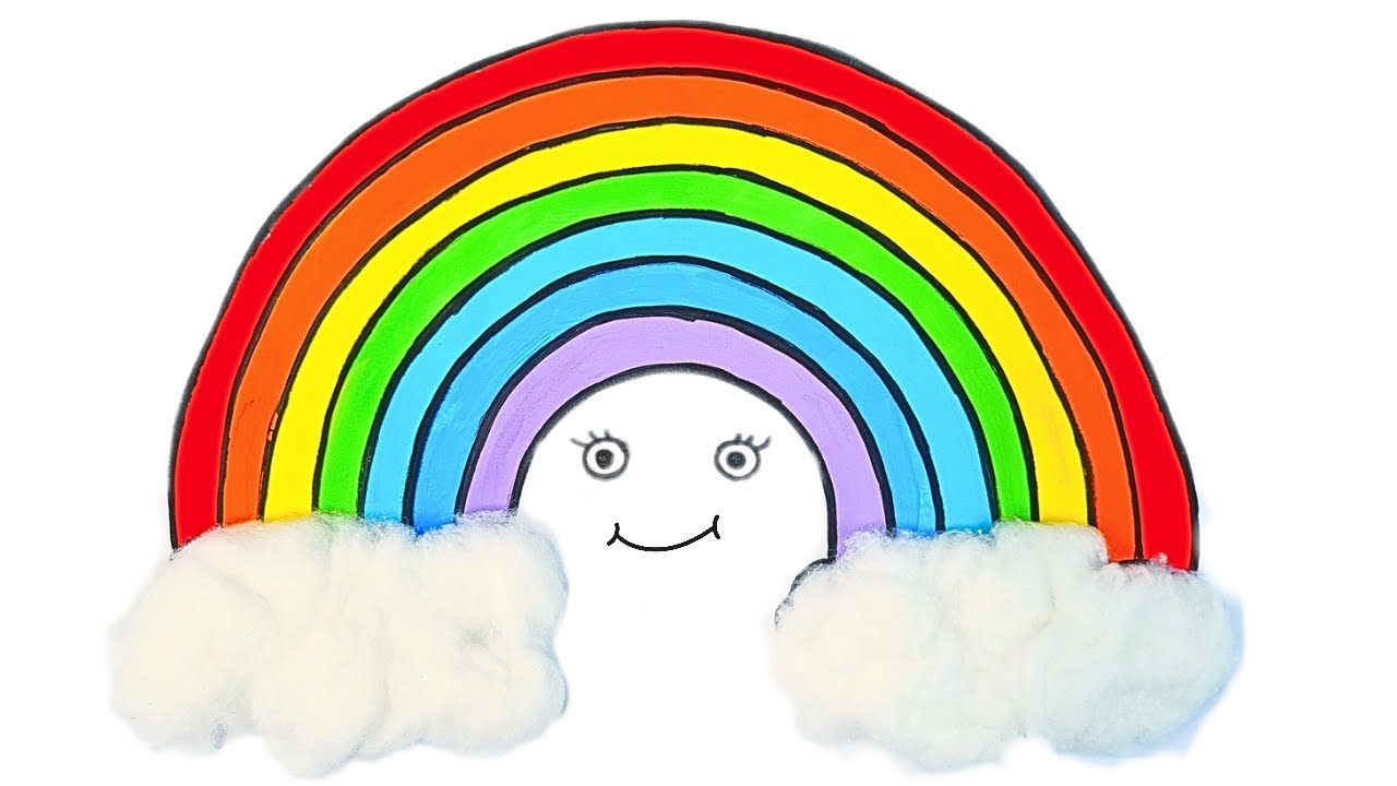 Let's paint a beautiful rainbow. Guys, when will it appear?painting ...