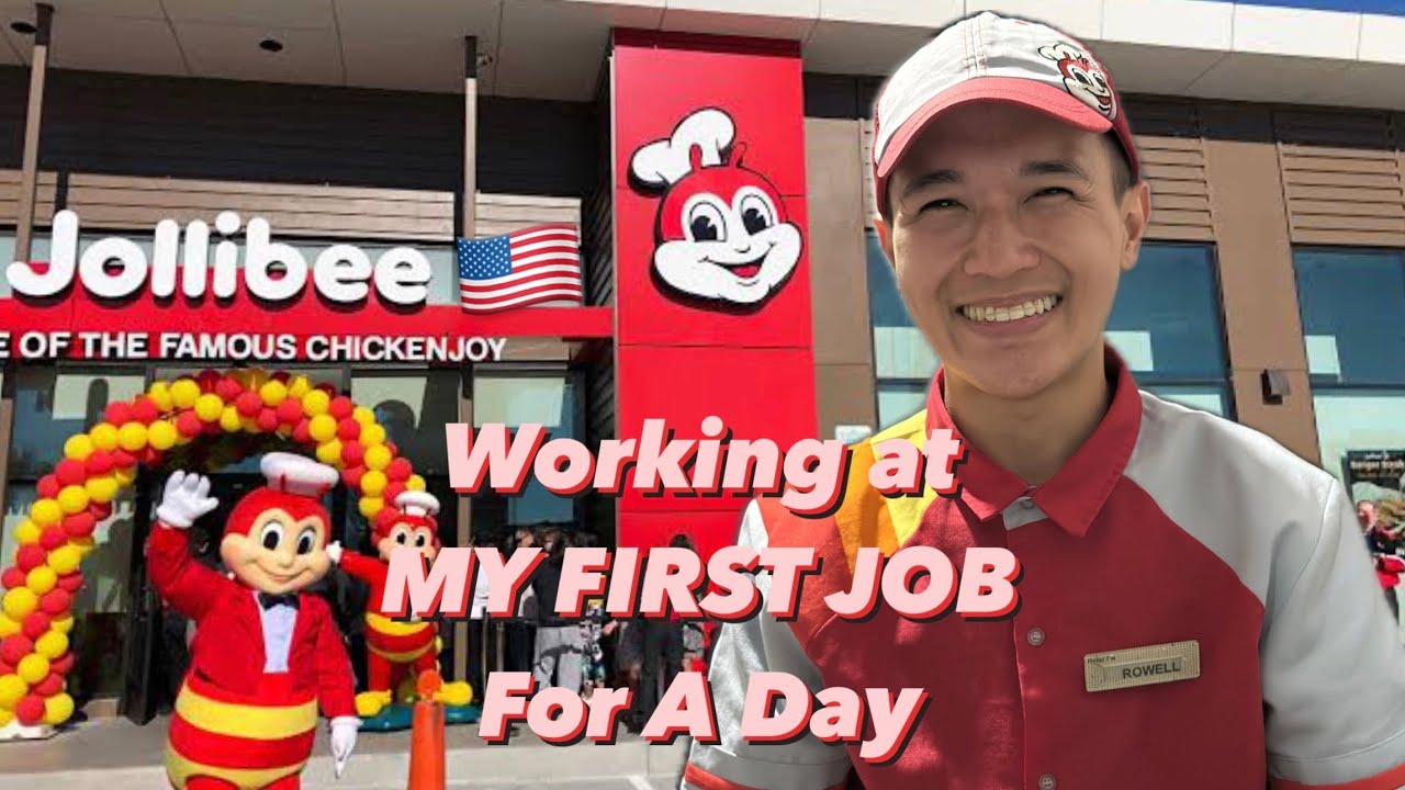 FILMING MY FIRST DAY WORKING AT JOLLIBEE | FIRST JOB AT 19 - YouTube