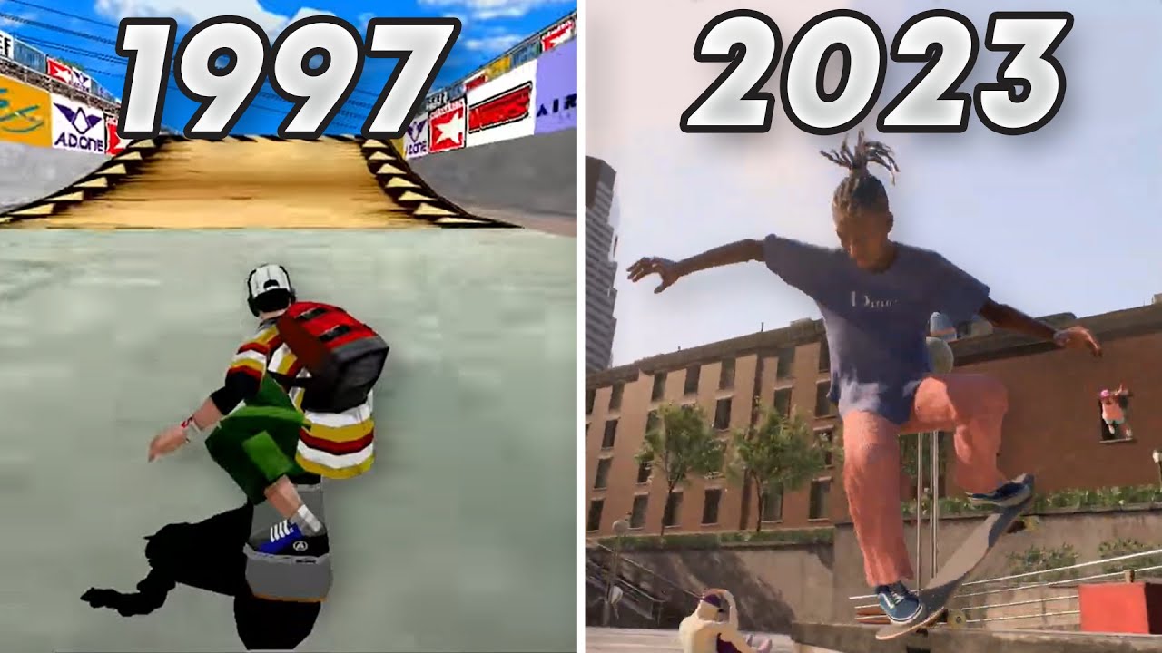 The EVOLUTION of SKATEBOARDING Games Over The Years - YouTube