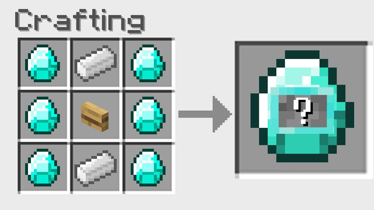 How to Craft a LUCKY BUTTON In Minecraft! - YouTube