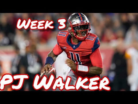 PJ Walker “Star Of The XFL” Week 3 Highlights - YouTube