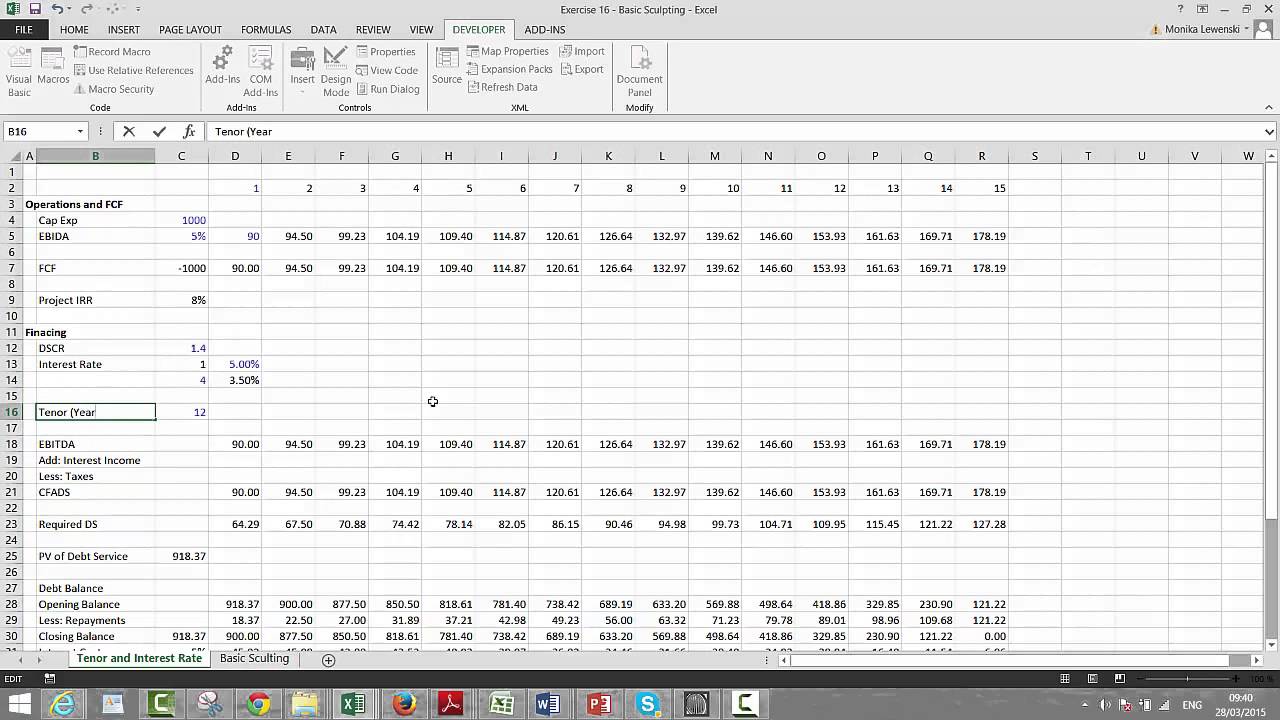Debt Sculpting - Tenor and Changing Interest Rates - YouTube