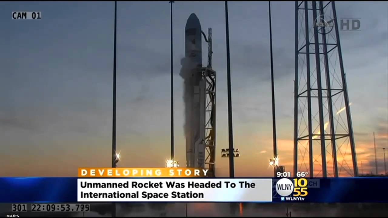 Unmanned Rocket Explodes During Launch - YouTube