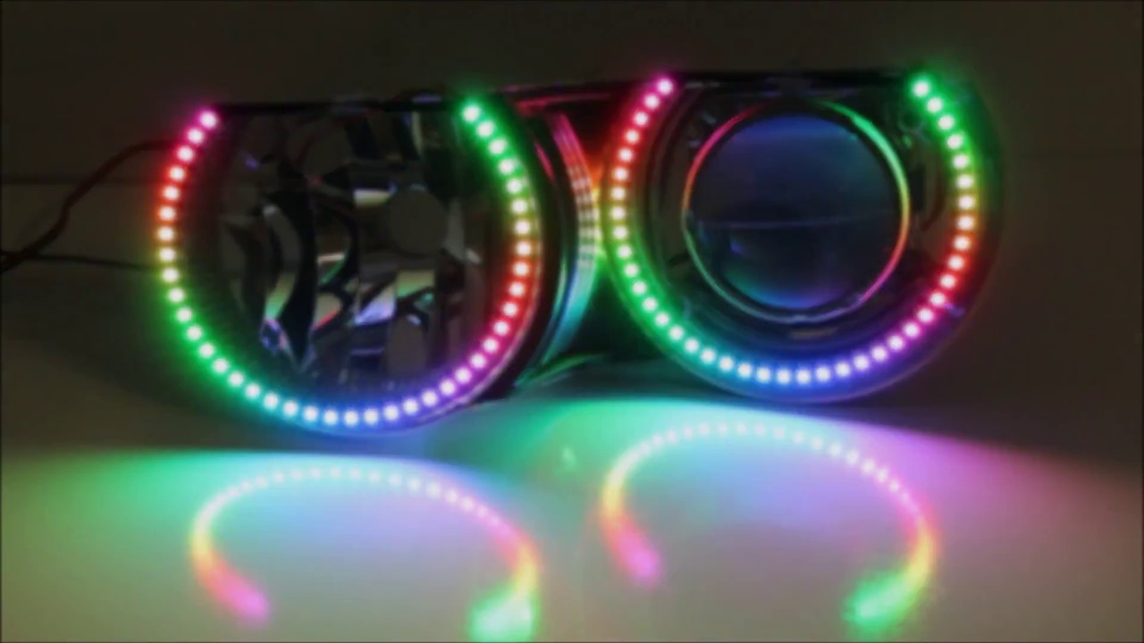 iJDMTOY RGBW Color Shifting LED Halo Rings Part 2: Remote Controlled ...